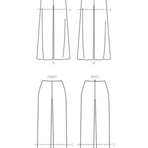 Butterick B6851 Sewing Pattern Misses No-side-seam Shorts Capris and ...