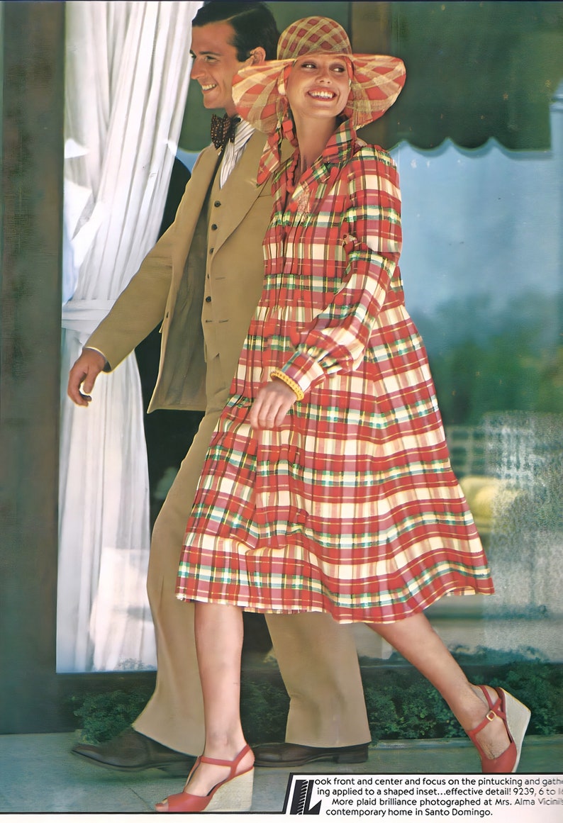 Vogue 9239 Sewing Pattern Misses Vintage 70s Pullover Tunic Top or ...