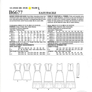 Butterick B6677 Sewing Pattern Misses Sleeveless Dress in Two Lengths ...