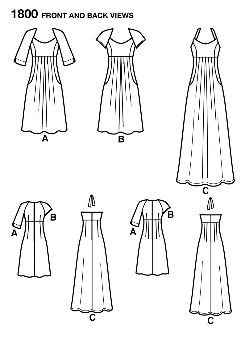 Simplicity 1800 Sewing Pattern Women's Amazing Fit Open - Etsy