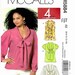 Mccalls M5884 Sewing Pattern Misses Loose Fitted Pullover Blouses With ...