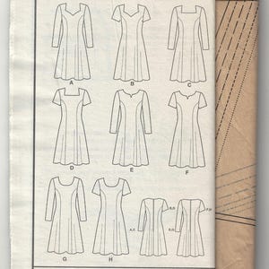 New Look 6567 Sewing Pattern for Misses Dress With Neckline and Sleeve ...