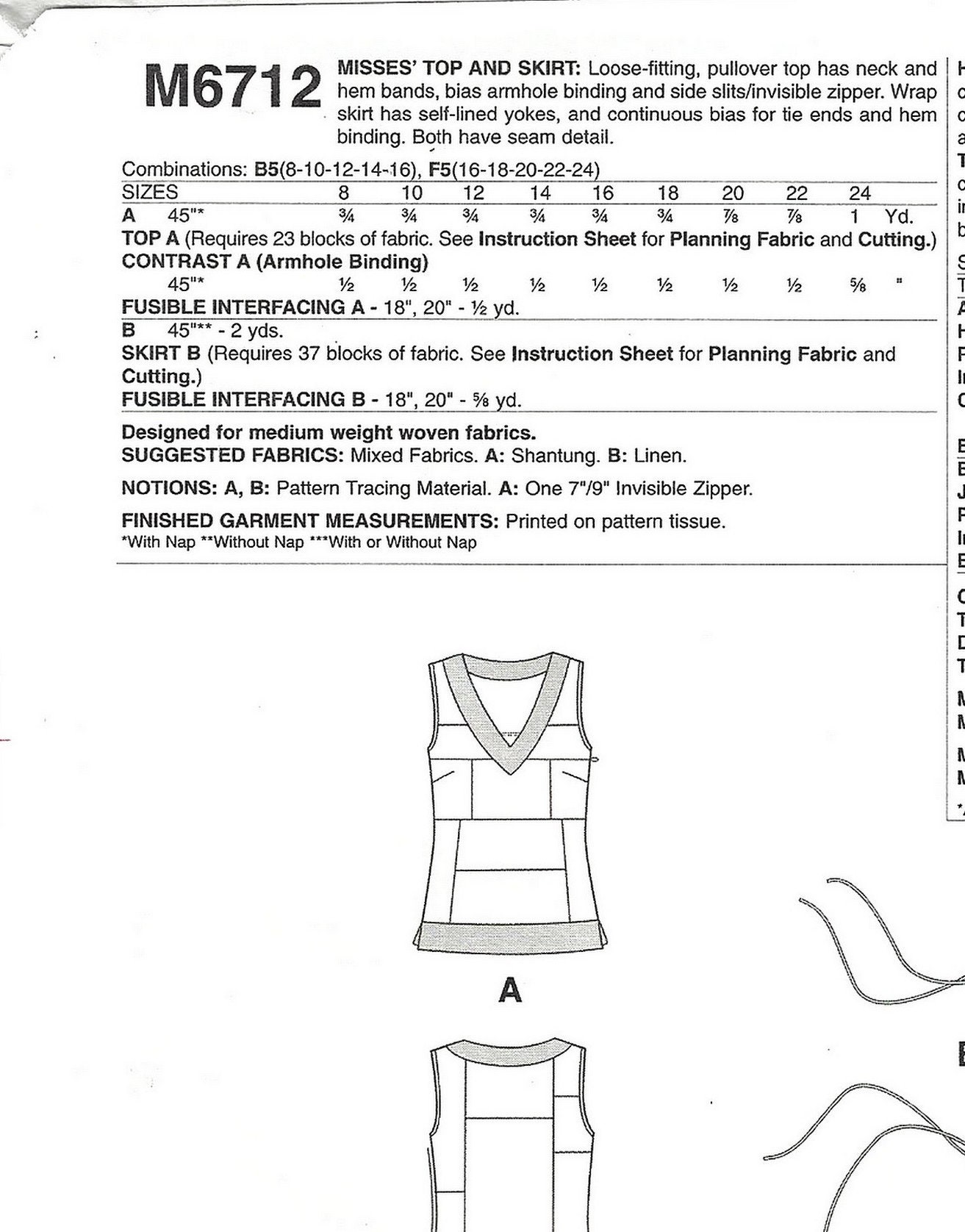 Mccalls M6712 Sewing Pattern Misses Generation Next Pullover - Etsy