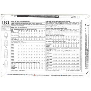 Simplicity 1163 Sewing Pattern for Misses Knit Skirts With Length ...