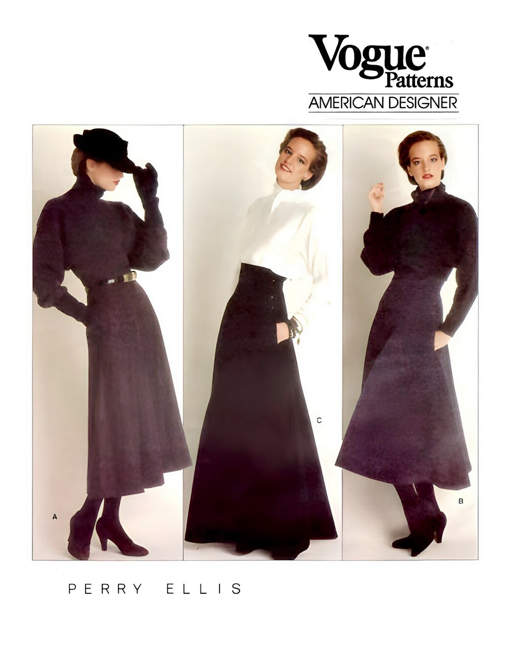 Vogue 1239 Sewing Pattern Misses Vintage 80s Gored Flared - Etsy