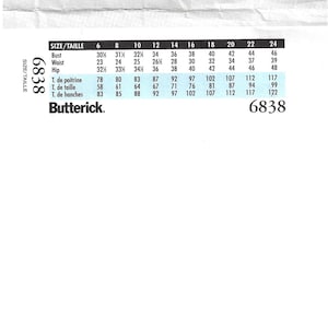 Butterick 6838 Sewing Pattern Misses Very Loose Fitting Nightgown in ...