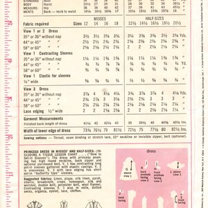 Simplicity 9850 Sewing Pattern Misses Half Size Vintage 70s Princess ...