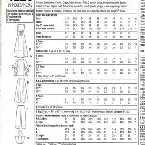 Simplicity 4220 Sewing Pattern Misses Easy to Sew Skirt Cropped Pants ...
