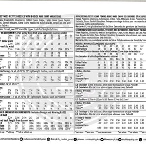 Simplicity 8594 Sewing Pattern Misses Slim or Flared Dresses With ...