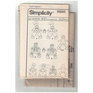 Simplicity 9880 Sewing Pattern for Decorative Gingerbread People ...