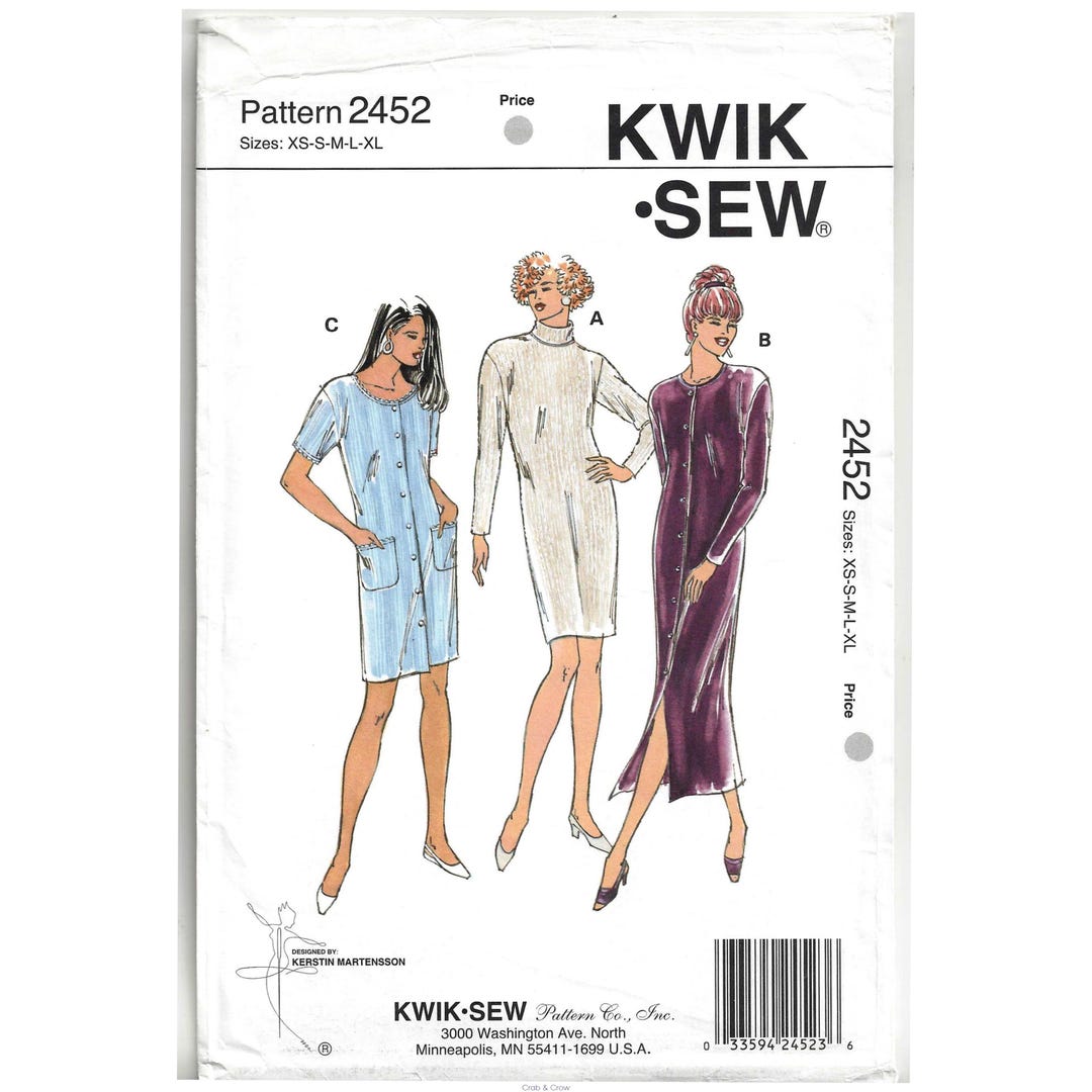 Kwik Sew 2452 Sewing Pattern Misses Pullover and Button Front Knit ...