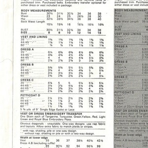 Butterick 3767 Sewing Pattern for Misses Vintage Loose Fitting Vest ...