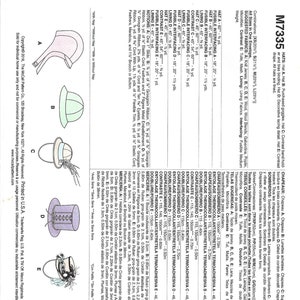 Mccalls M7335 Sewing Pattern for Misses Steampunk Hats Forme Millinery ...