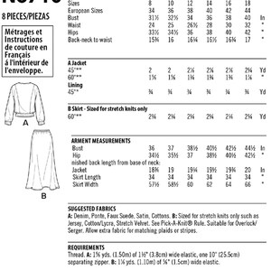 New Look N6710 Sewing Pattern for Misses Hip Length Zip Front Jacket ...