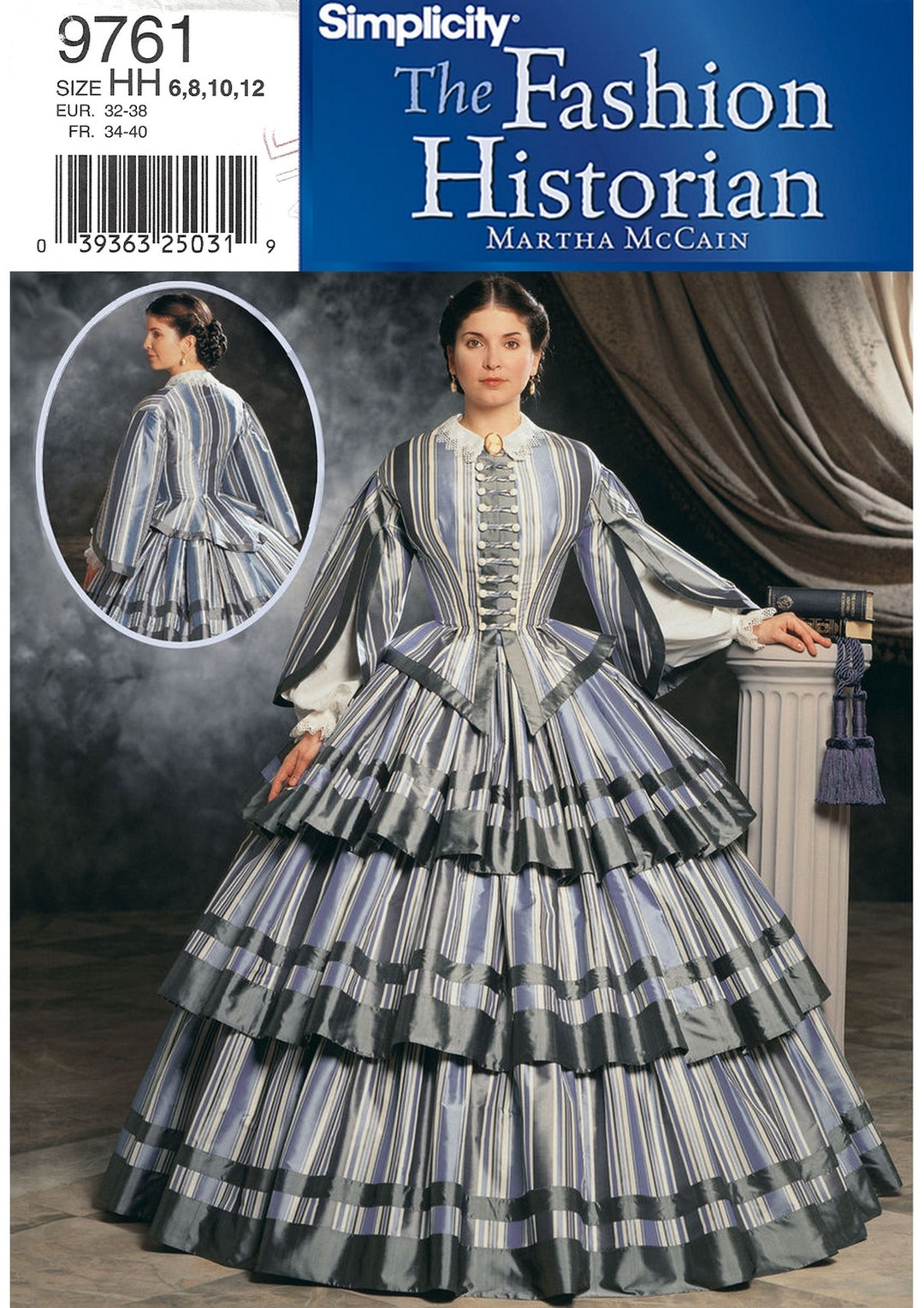 Simplicity 9761 the Fashion Historian Sewing Pattern Misses Two Piece ...