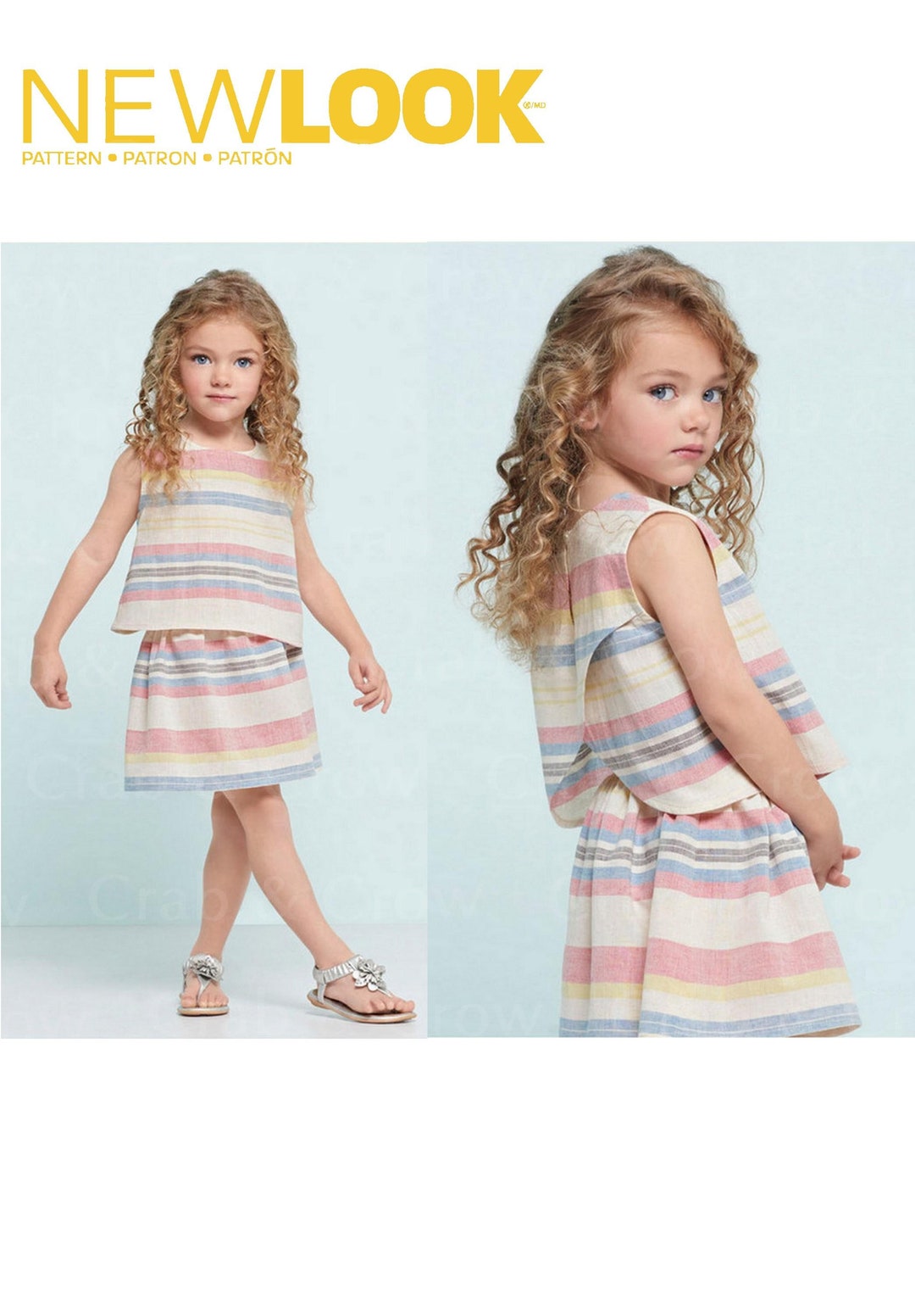 New Look 6465 Sewing Pattern for Childs Easy Top With Back Interest ...