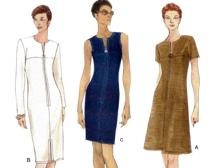 Vogue 9815 Sewing Pattern Misses Very Easy Zipper Front Interest Fitted ...