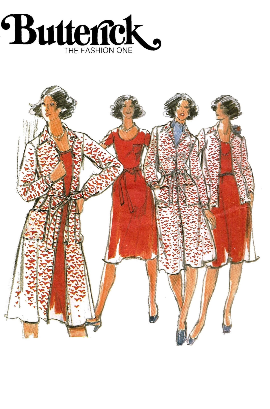 Butterick 5207 Sewing Pattern Misses Fit and Flared Dress Semi Fitted ...