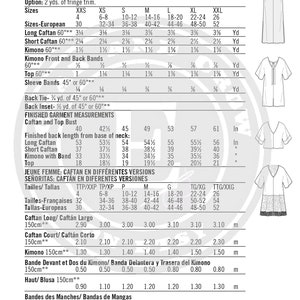 Simplicity S8657 Sewing Pattern Misses Caftan With Options for Design ...