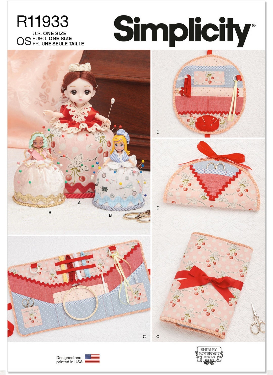 Simplicity R11933 S9809 Sewing Pattern for Pincushion Dolls Project ...