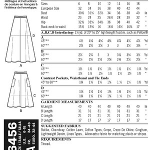 New Look 6456 Sewing Pattern Misses Easy Wrap Skirts in Four Lengths Sz ...