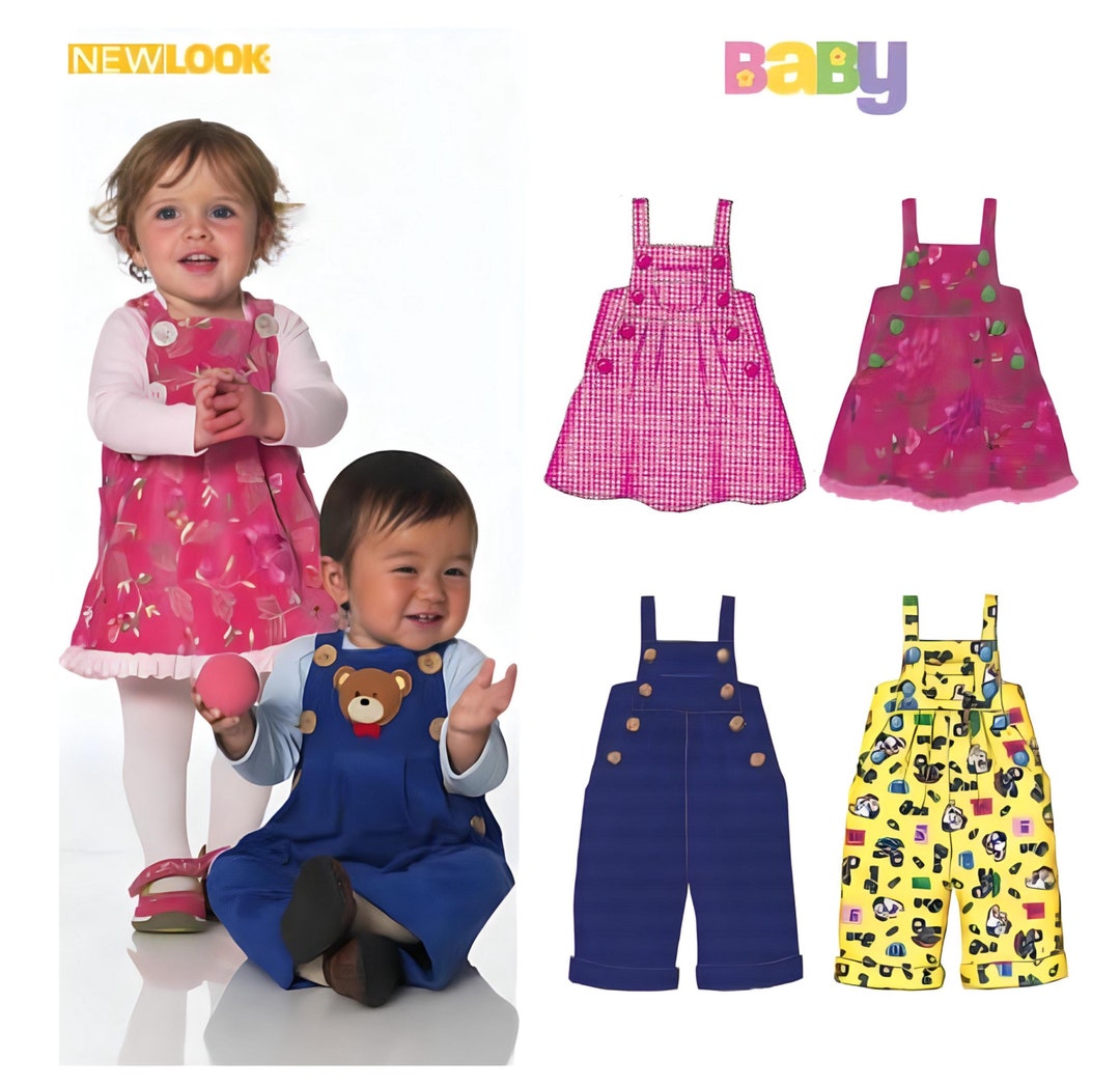 New Look 6768 Sewing Pattern for Babies Jumper and Romper Sz NB-L Uncut ...