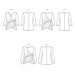 Butterick B6909 Sewing Pattern Misses Cross Front Knit Top With Neck ...