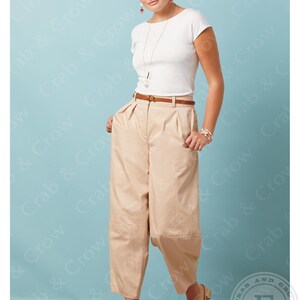 Mccalls M7907 Sewing Pattern Misses Easy Loose Fitting Fly Front Pants ...