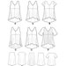 Simplicity 1107 Sewing Pattern Misses Hi Lo Tops With Fabric and Sleeve ...