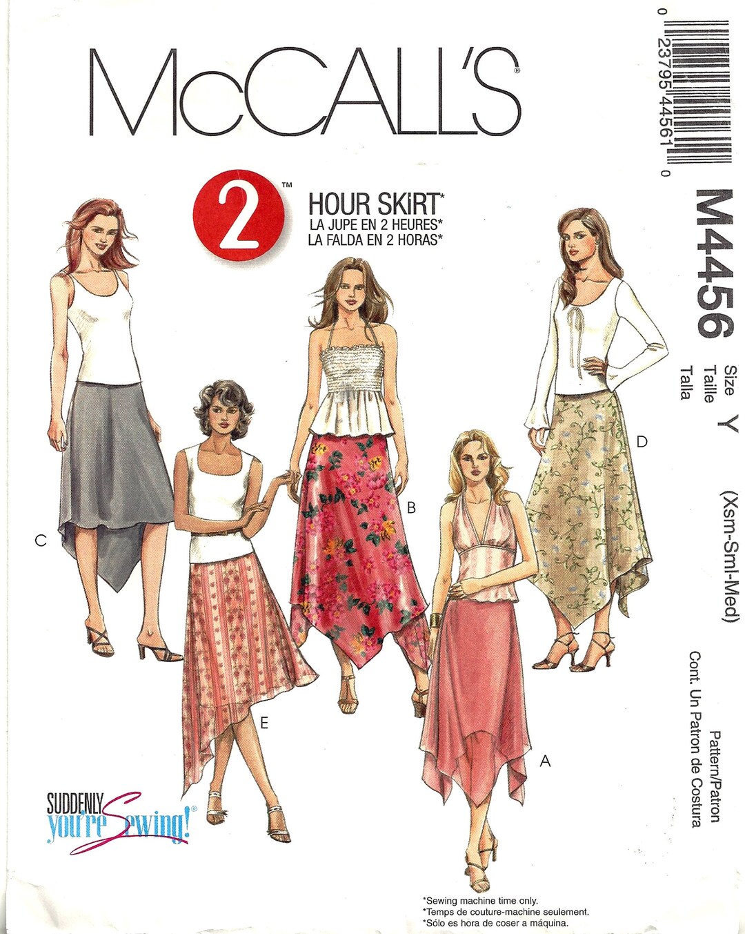 Mccalls M4456 Sewing Pattern Misses Two Hour Pull-on Skirts - Etsy