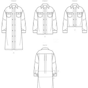 Simplicity S9388 Sewing Pattern for Misses Mens Unisex Button Front ...