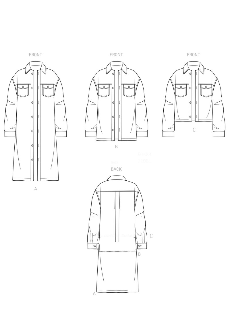 Simplicity S9388 Sewing Pattern for Misses Mens Unisex Button - Etsy