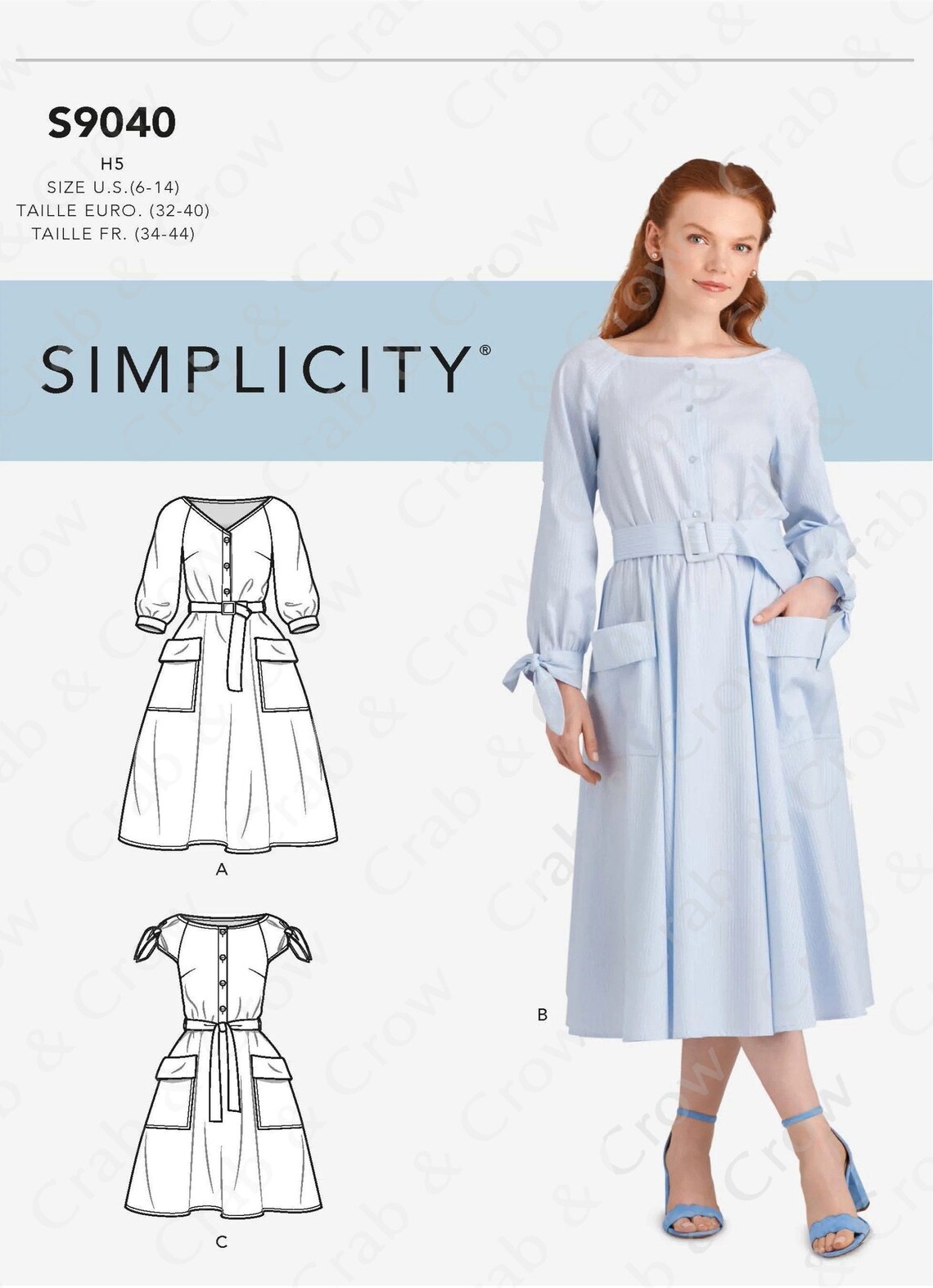 Simplicity S9040 Sewing Pattern Misses Pocket Dress With - Etsy