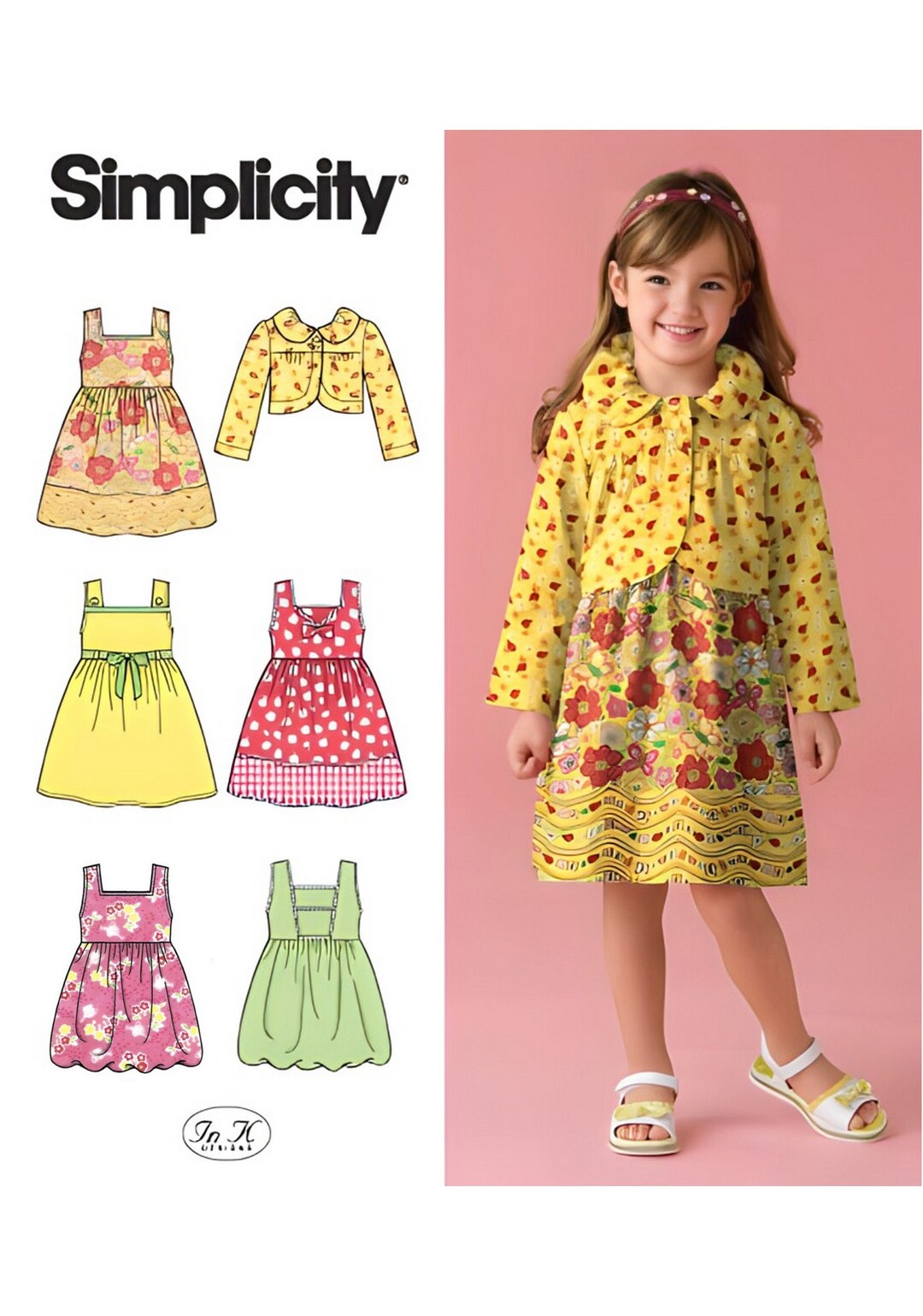 Simplicity 2680 Sewing Pattern for Childs Dress or Jumper and Jacket by ...