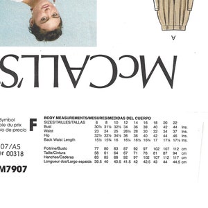 Mccalls M7907 Sewing Pattern Misses Easy Loose Fitting Fly Front Pants ...