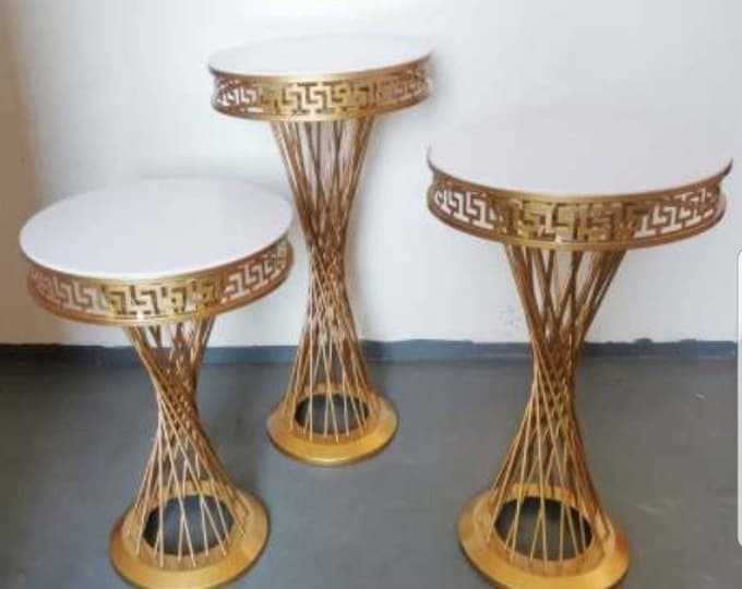 3 Tier / Layered/ Stacked Full Dessert / Cake Tables Easy to Transport ...