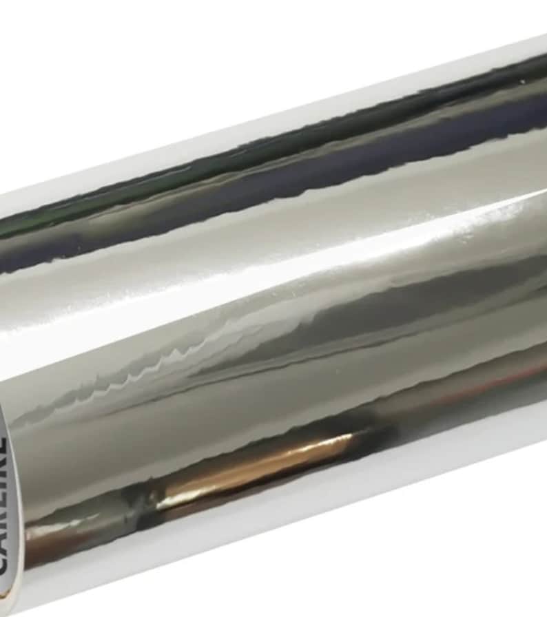 Holographic Metallic Vinyl Sticker Roll: Glossy Gold, Silver, Black - Etsy