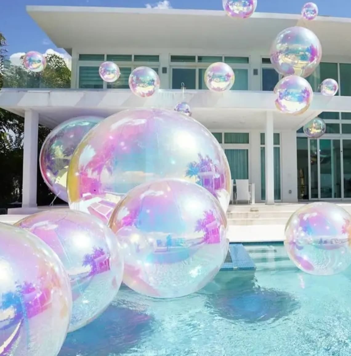 Giant Inflatable Mirror Balls: Reusable Metallic Balloon Orbs - Etsy