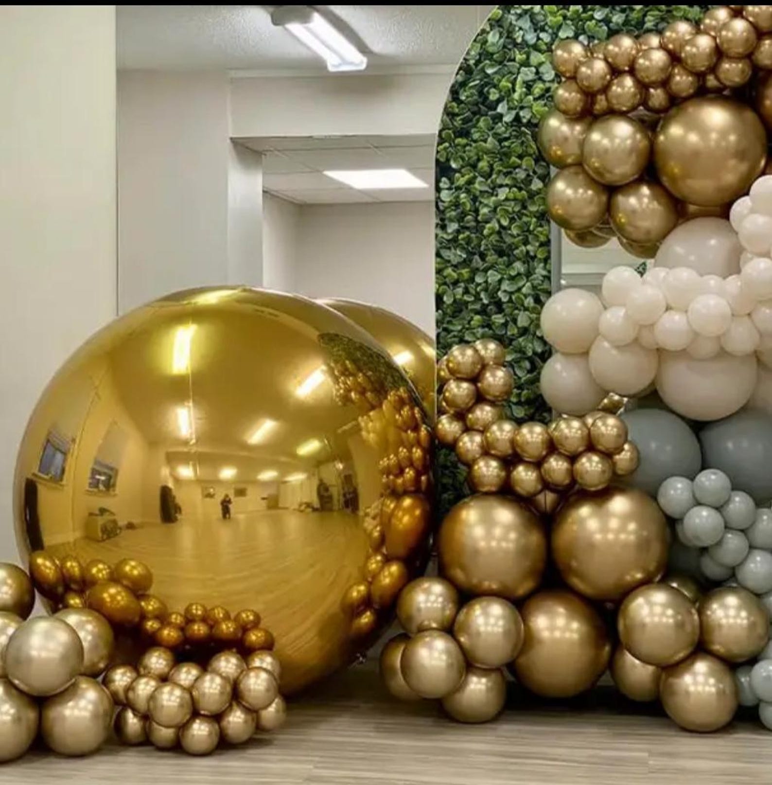 Giant Inflatable Mirror Balls: Reusable Metallic Balloon Orbs - Etsy