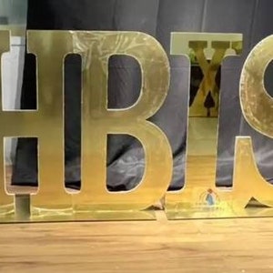 Large Acrylic Backdrop Number| Marquee Number | Giant Number | Mirror ...