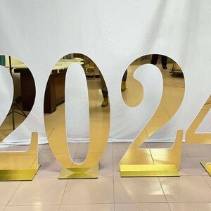 Large Acrylic Backdrop Number Marquee Number Giant Number Mirror Number ...