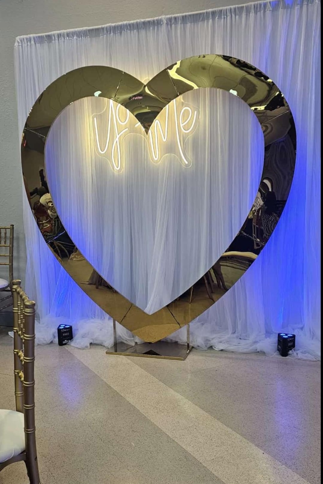 Heart Shaped Wedding Backdrop Decor Balloon Arch Ceremony Background ...
