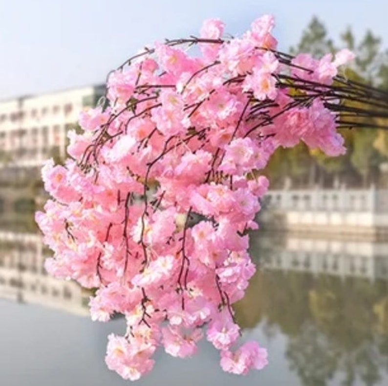 Wholesale Drooping Cherry Blossom Stems: Silk Wedding Centerpiece ...