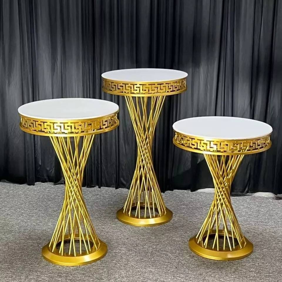 Metal Gold Plated Wedding Cake Flower Stand Geometric - Etsy