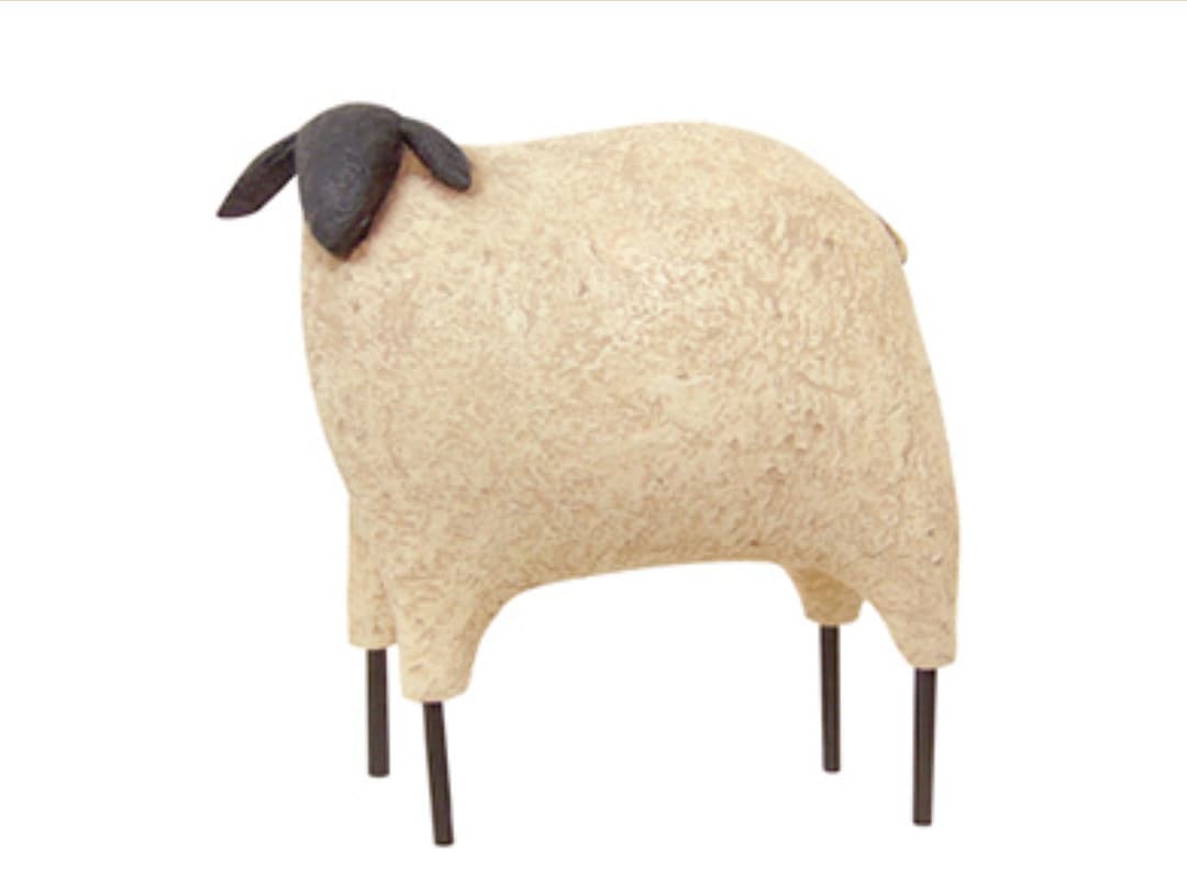 Primitive Rustic Farmhouse Elegant Resin Sheep Figurine - Etsy