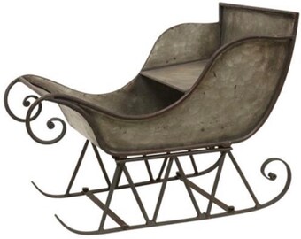Galvanized Sleigh - Etsy