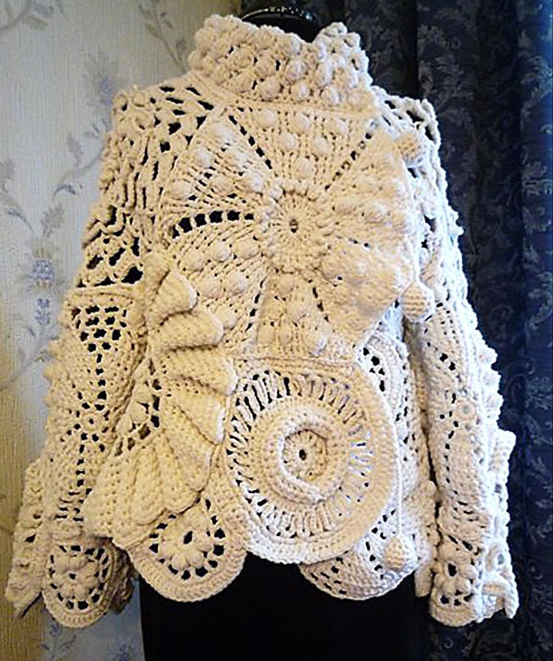 Medallion Mandala Shawl Wrap PDF Pattern - Etsy