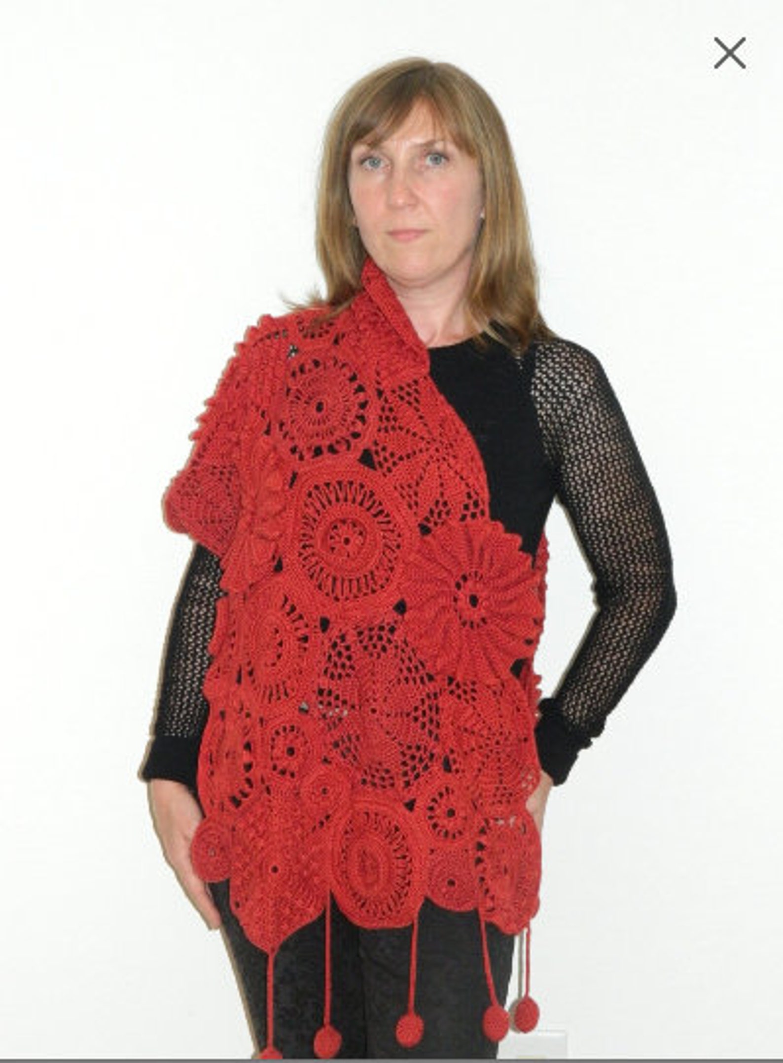 Medallion Mandala Shawl Wrap PDF Pattern - Etsy