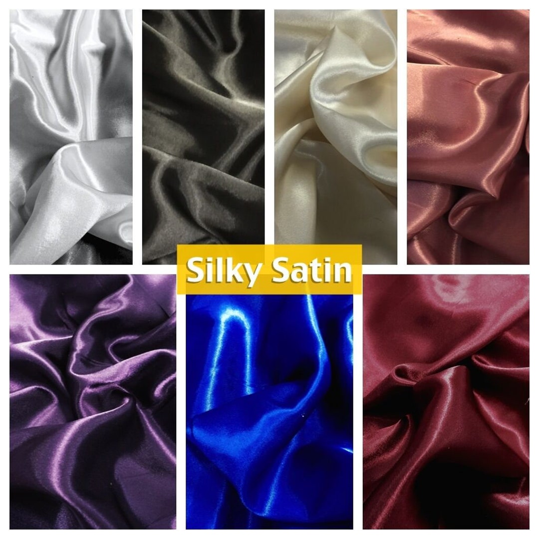 Silky Liquid Satin Fabric Plain Dress Fabric 150cm Wide 60 M175 - Etsy