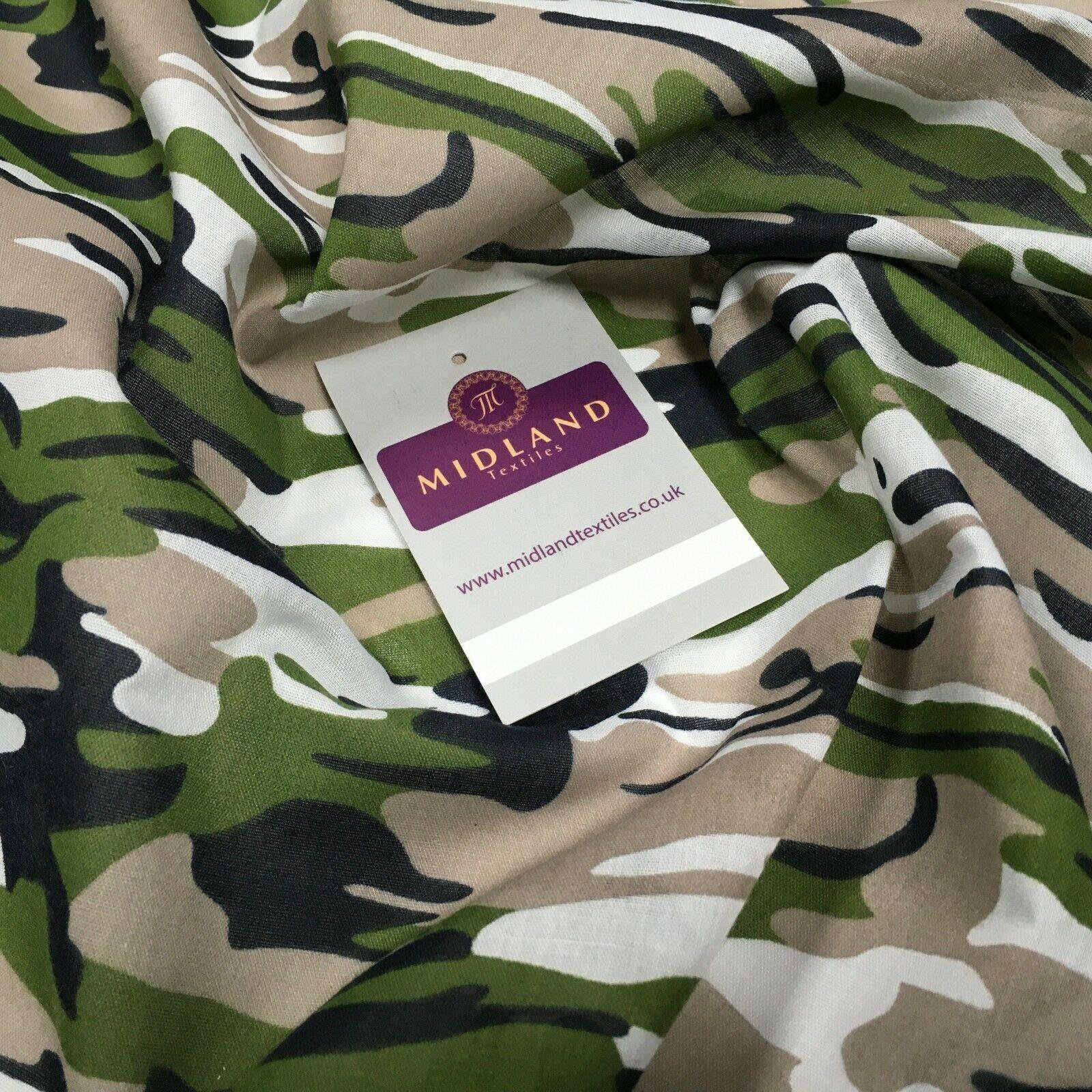 Army Military Camouflage Polycotton Fabric 110cm Wide Ms1352 - Etsy